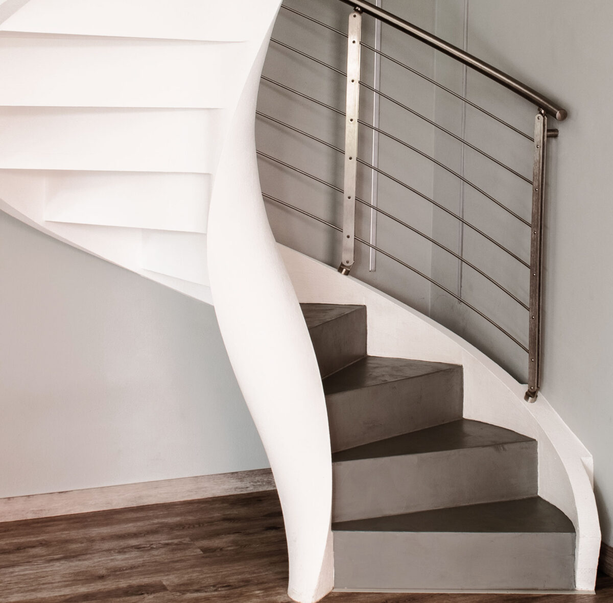Cladding for helical staircase and steps | L'Elicoidale